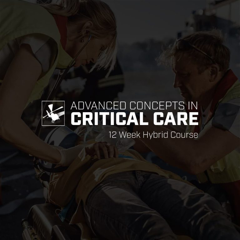 Advanced Concepts in Critical Care | Hybrid Course: Week 6 – FlightBridgeED